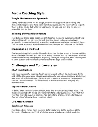 Danny Ford_ A Legend of College Football.docx