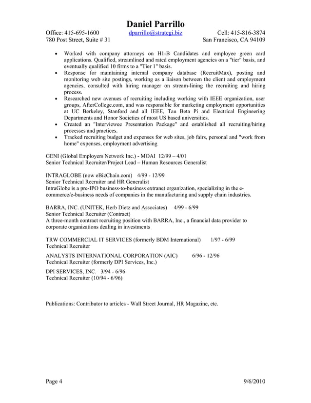 Danny's resume | DOC