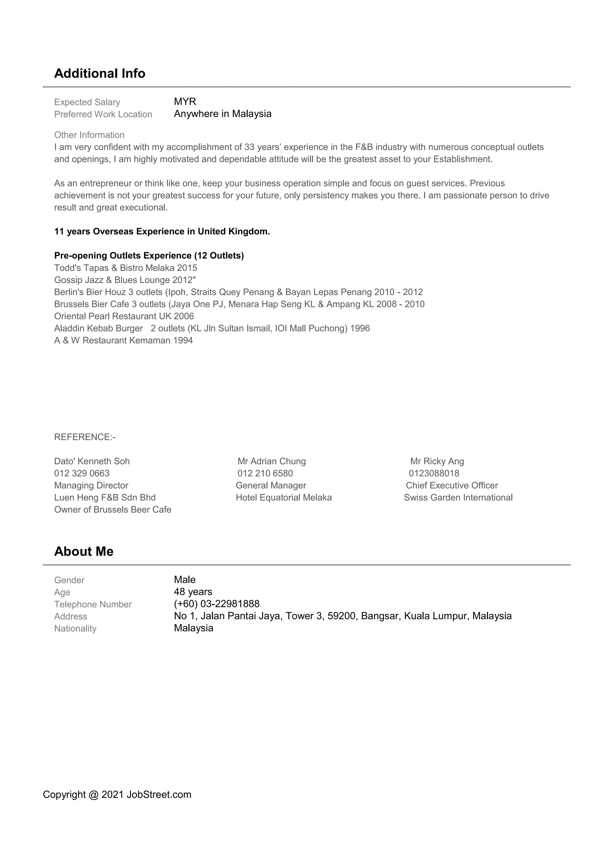 Danny wong resume | PDF