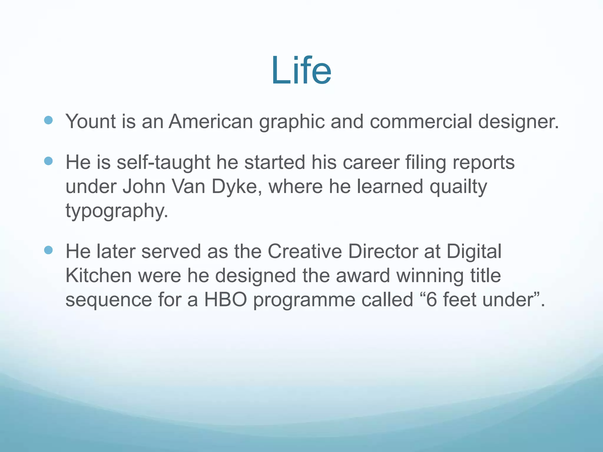 Danny yount | PPTX | Movies | Entertainment