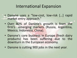 Danone International Case Study | PPTX