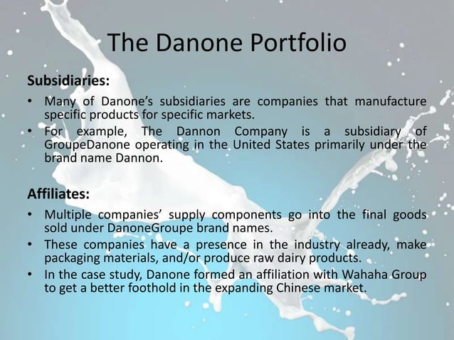 Danone International Case Study | PPTX