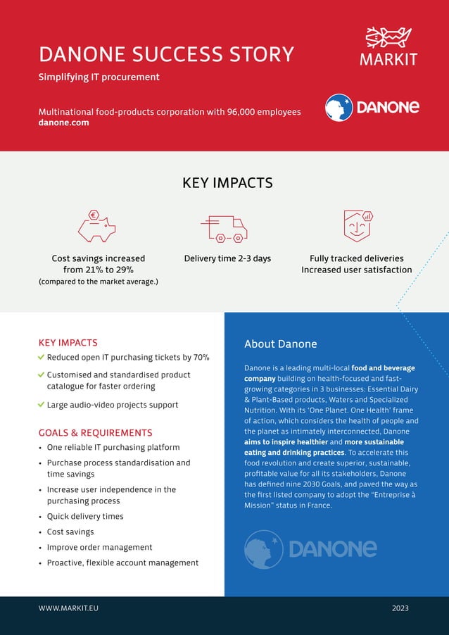 Danone IT procurement success story | PDF