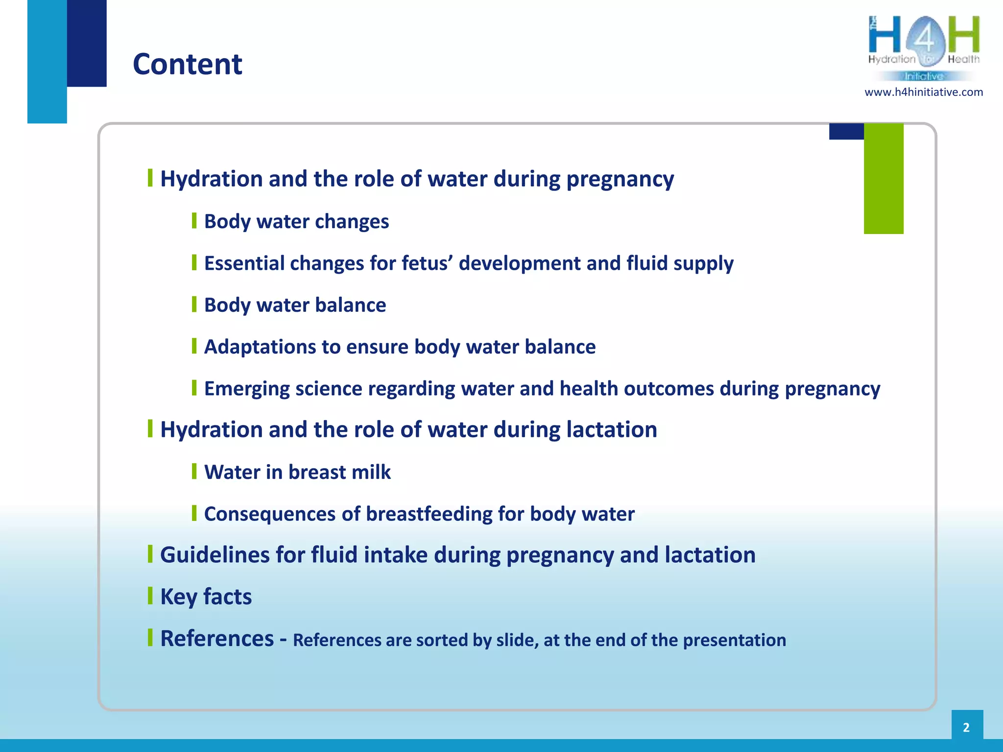 Hydration in pregnancy and breastfeeding | PPTX