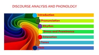 Discourse Analysis and Phonology | PPTX