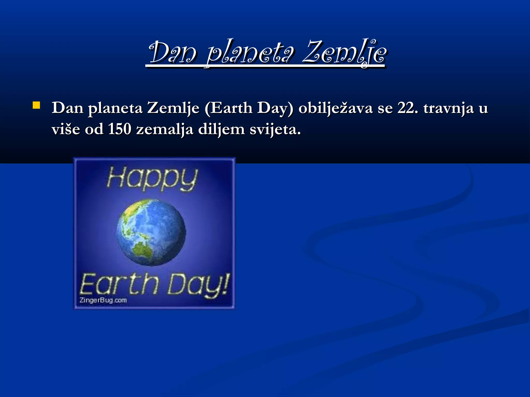 Dan planeta zemlje | PPT