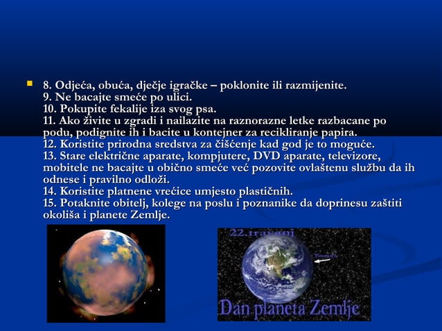 Dan planeta zemlje | PPT