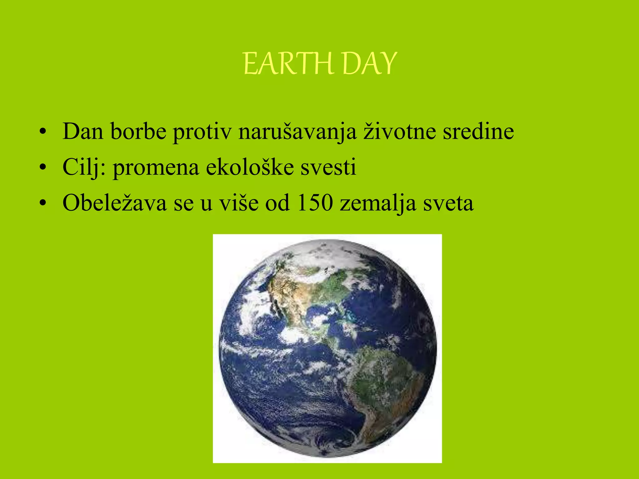 DAN PLANETE ZEMLJE - Husar Edit.ppt