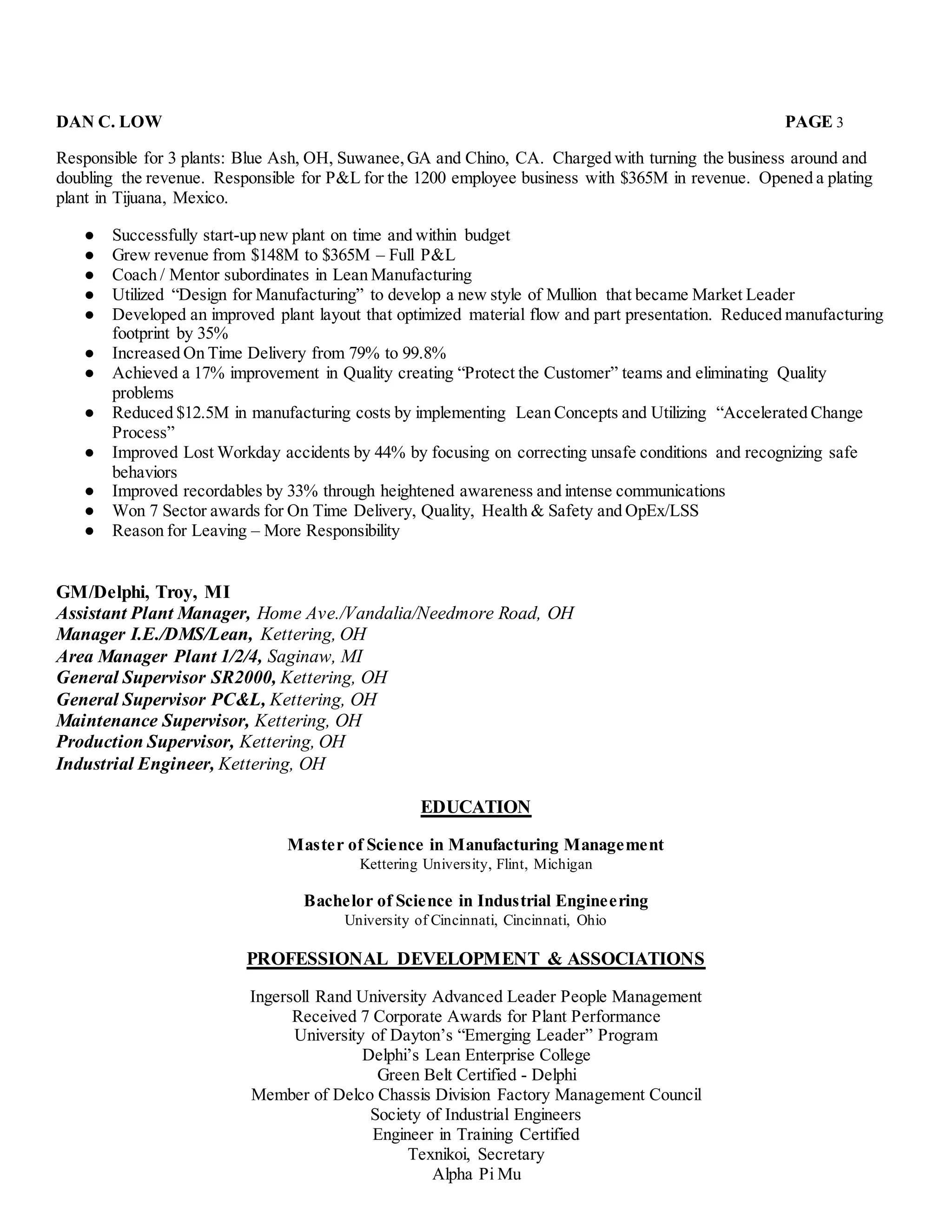 Danresume3 | DOCX