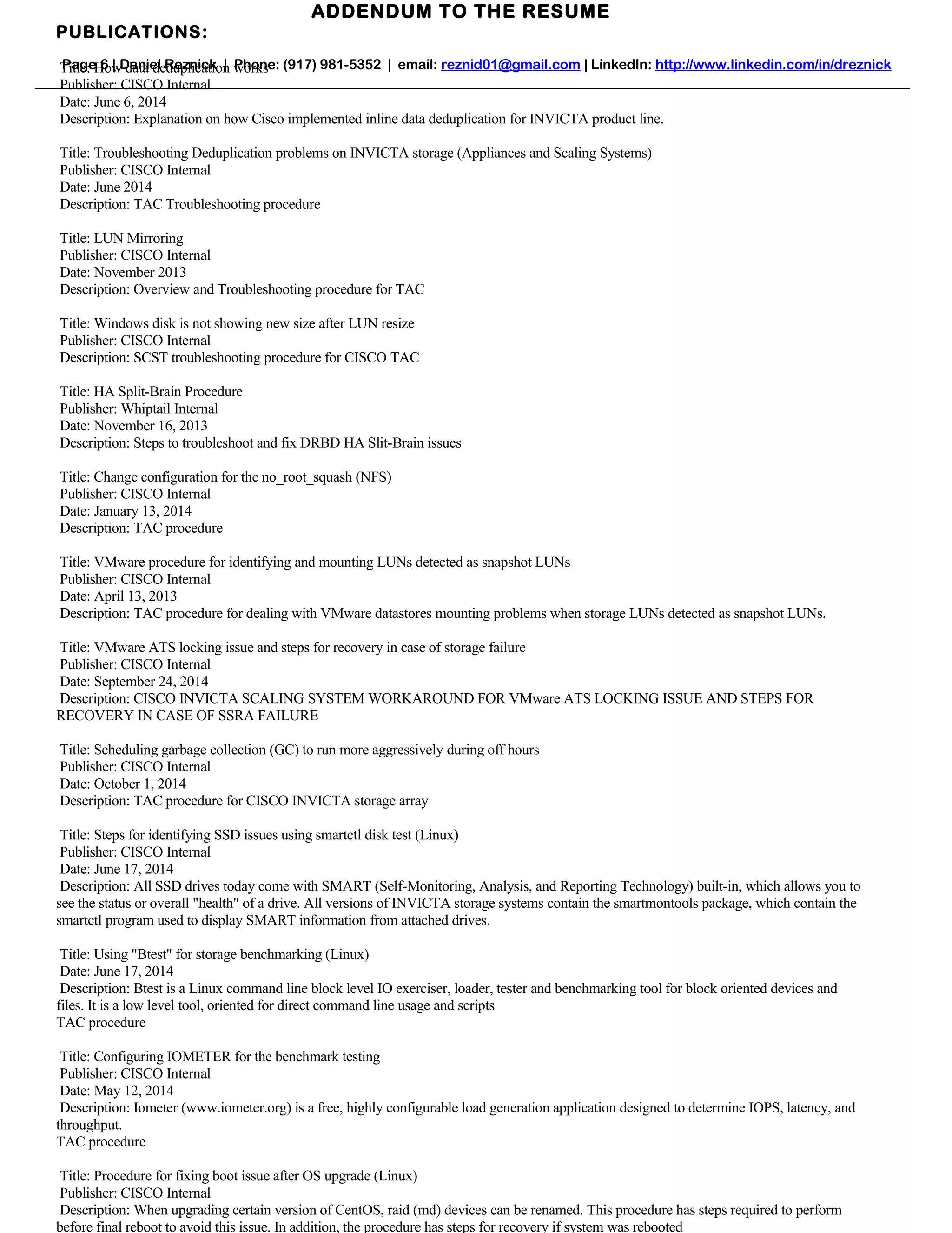 Dan reznick resume_05102016 | DOC