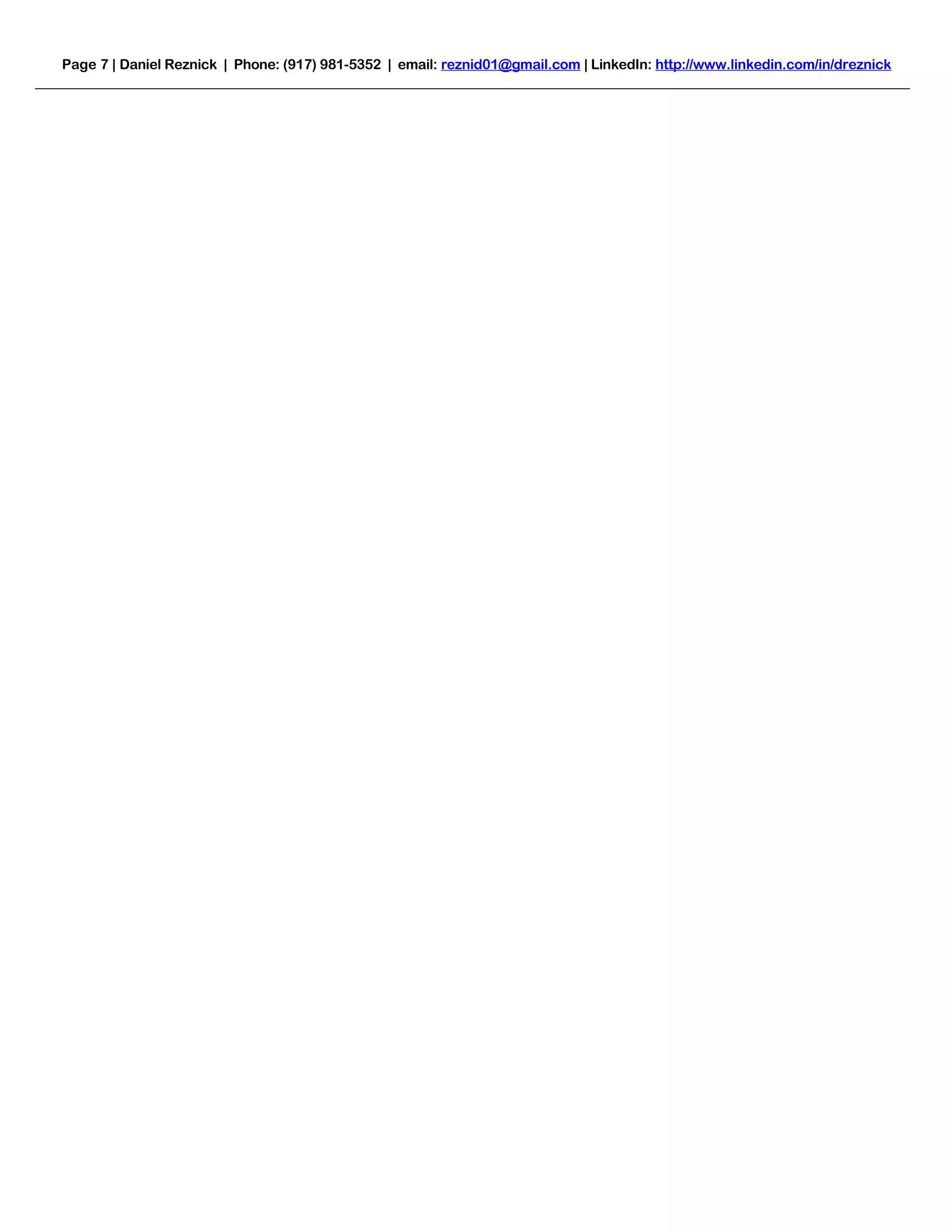 Dan reznick resume_05102016 | DOC