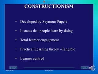 Dan's constructionism learning theory3 | PPTX | Homework and Study ...