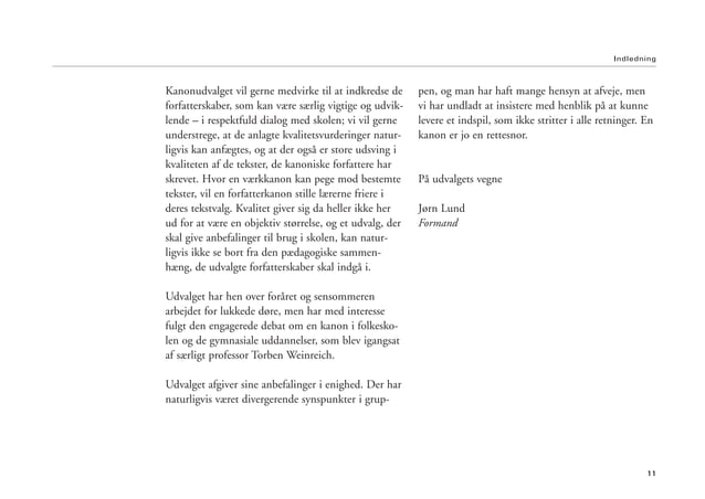 Dansk Litteraturs Kanon | PDF