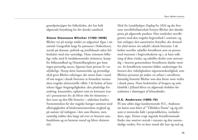 Dansk Litteraturs Kanon | PDF