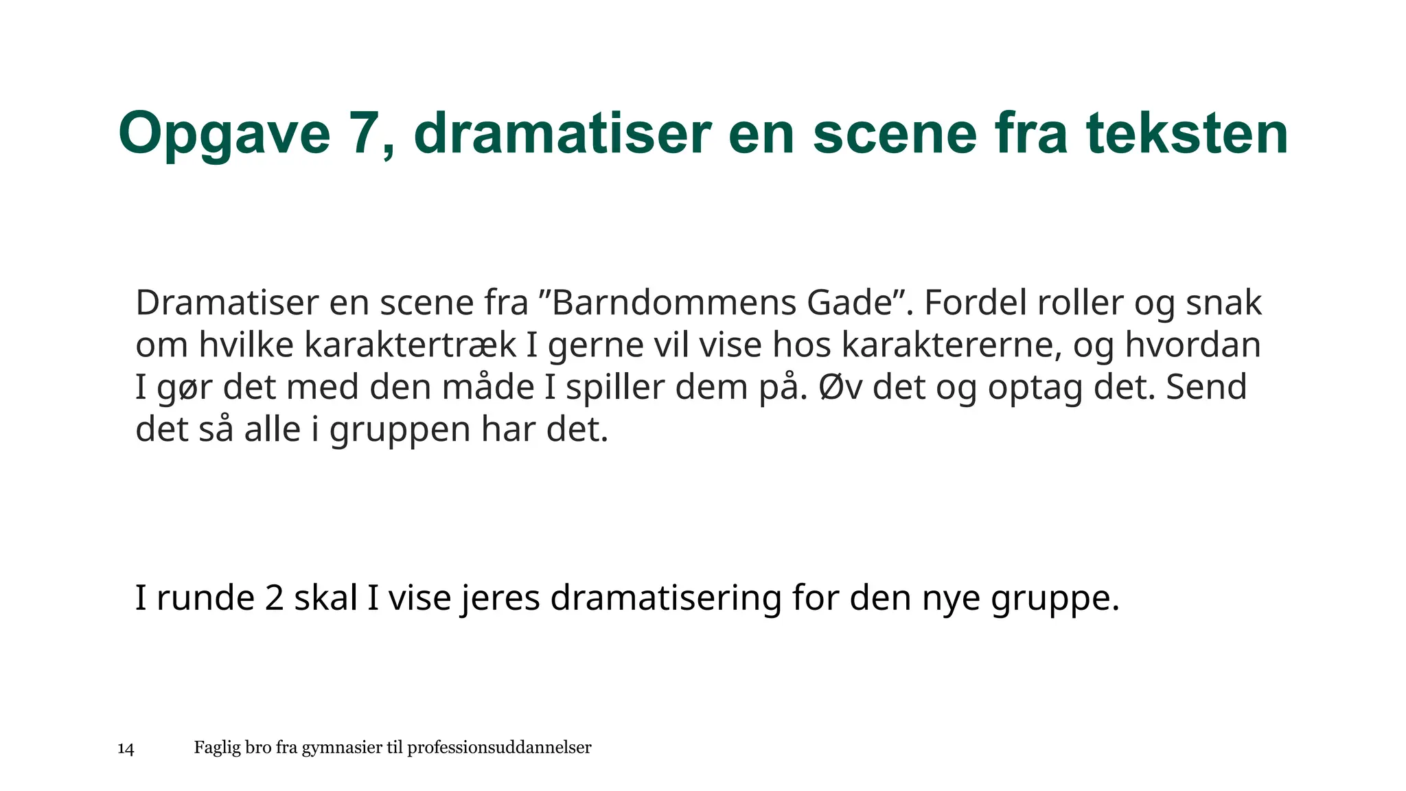 Danskmodul 3 Barndommens Gade historie powerpoint | PPT