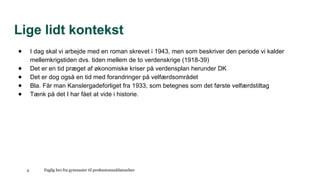Danskmodul 3 Barndommens Gade historie powerpoint | PPT