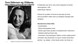 Danskmodul 3 Barndommens Gade historie powerpoint | PPT