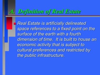 Dan starr realtor - scope of real estate investments | PPT