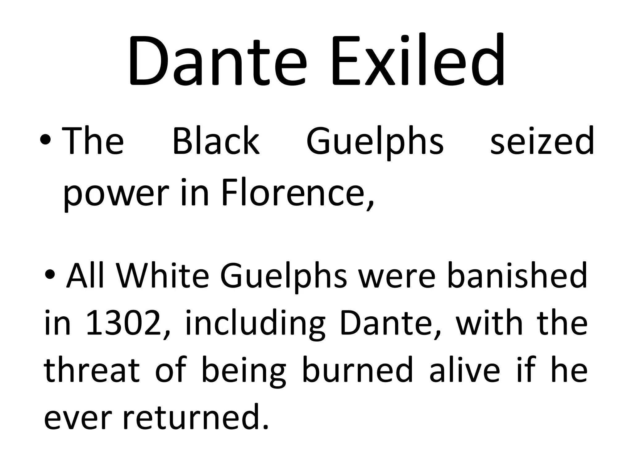 Dante Alighieri (1265 1321 ) | PPT