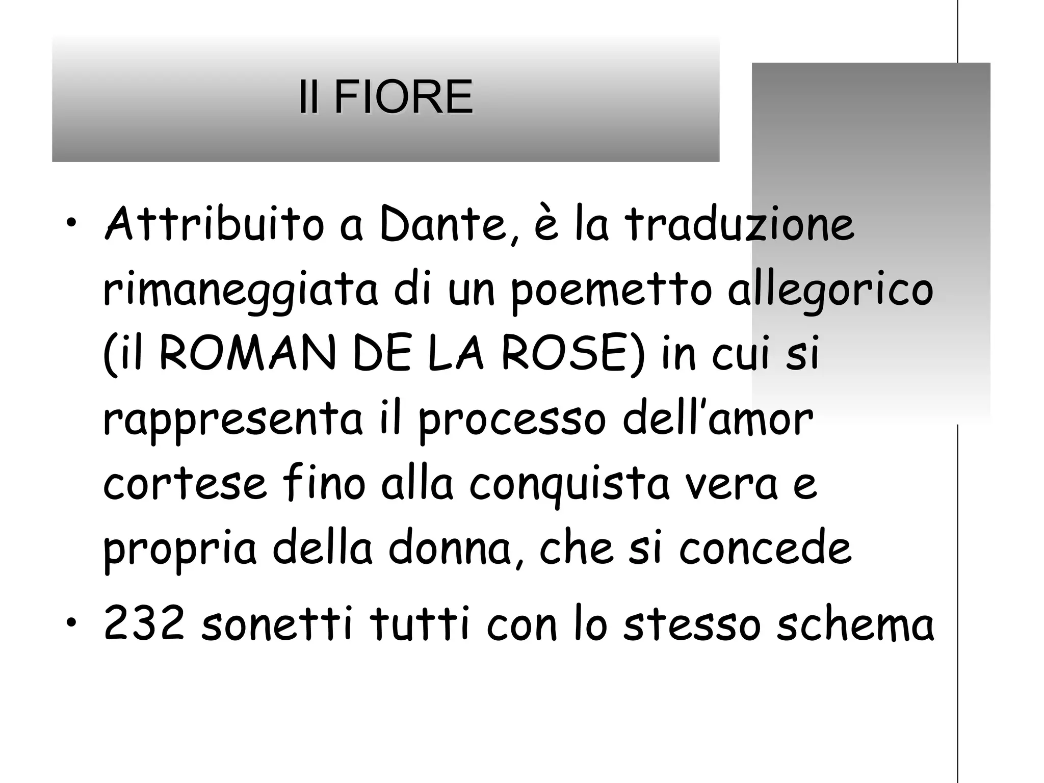 Dante panoramica generale | PPT