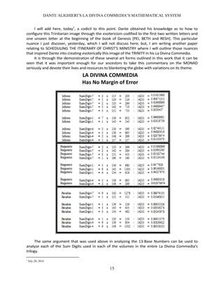 Dante Alighieri's La Divina Commedia Mathematical System | PDF