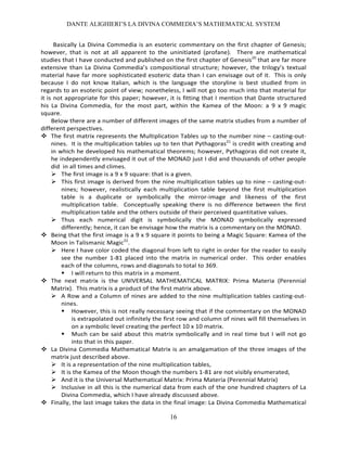 Dante Alighieri's La Divina Commedia Mathematical System | PDF