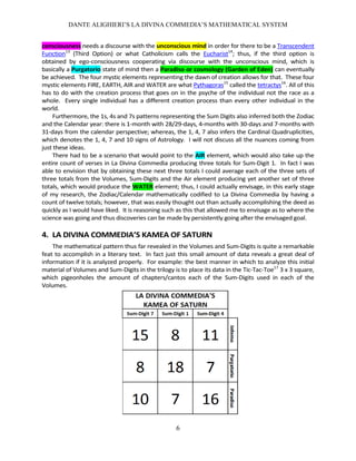 Dante Alighieri's La Divina Commedia Mathematical System | PDF