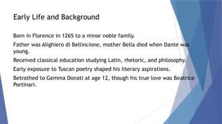 Dante and The Divine and comedy about dante inferno .pptx