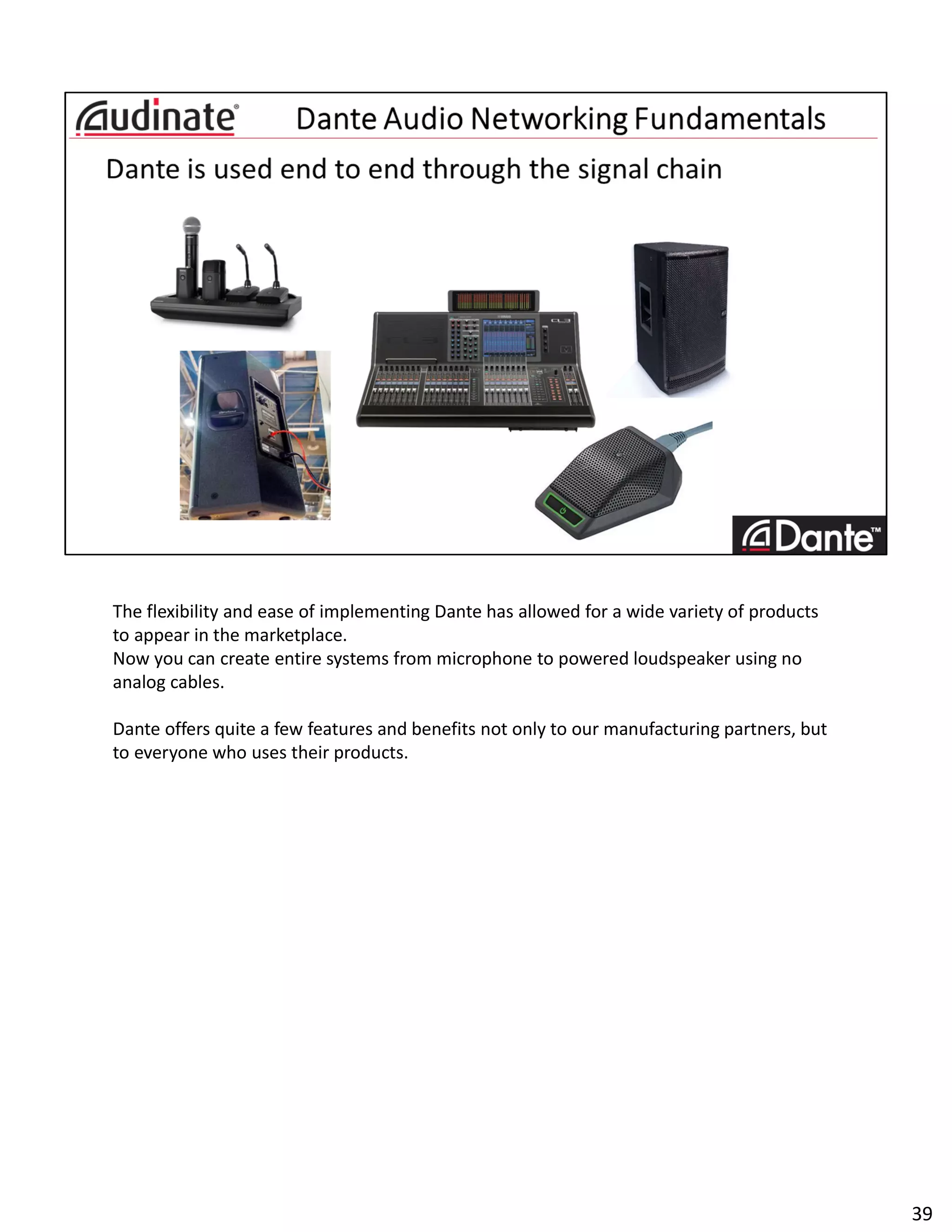 Dante Audio Networking Fundamentals | PDF