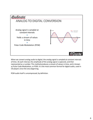 Dante Audio Networking Fundamentals | PDF