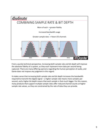 Dante Audio Networking Fundamentals | PDF