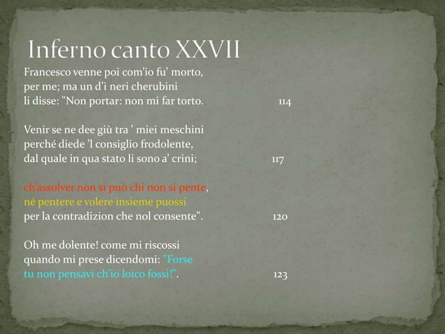 Dante e la matematica 3 b | PPTX
