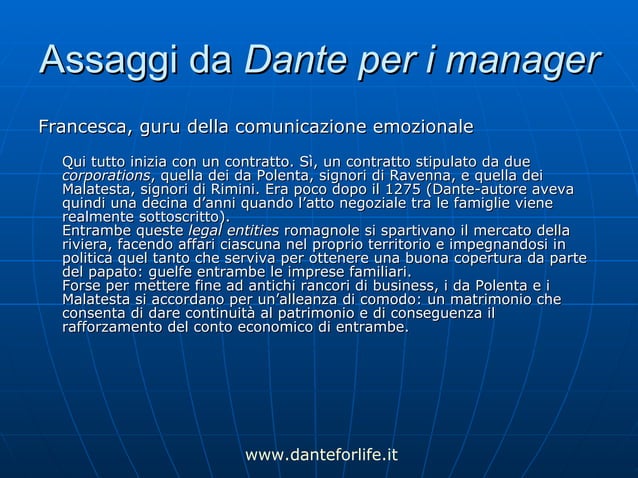 Dante per i manager enrico cerni | PPT