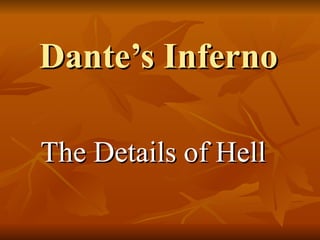 This is a ppt presentation about Dante Alighieri's Divine Comedy | PPT