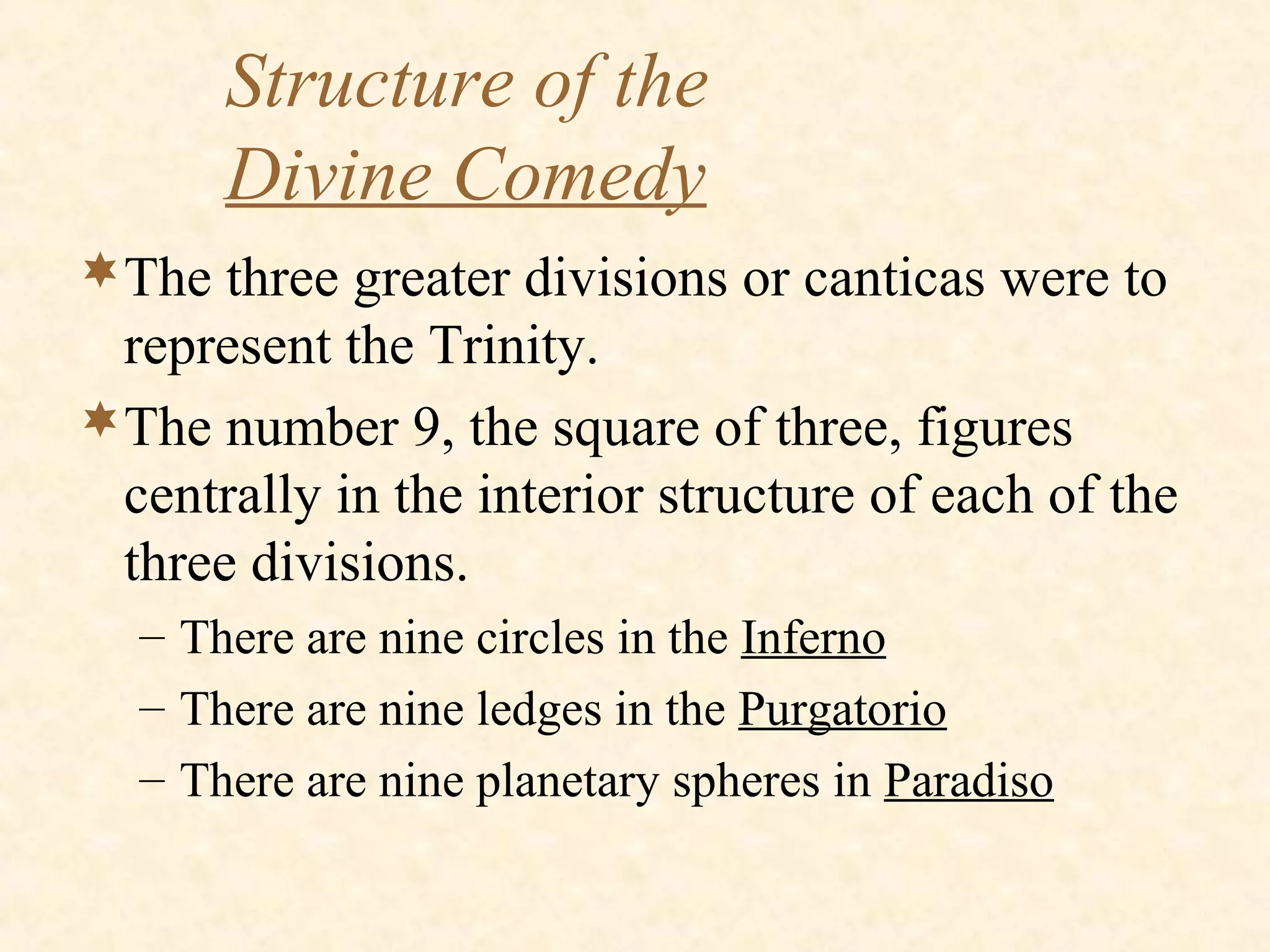 Dante's Divine Comedy (Dante's Divina Comedia) | PPT