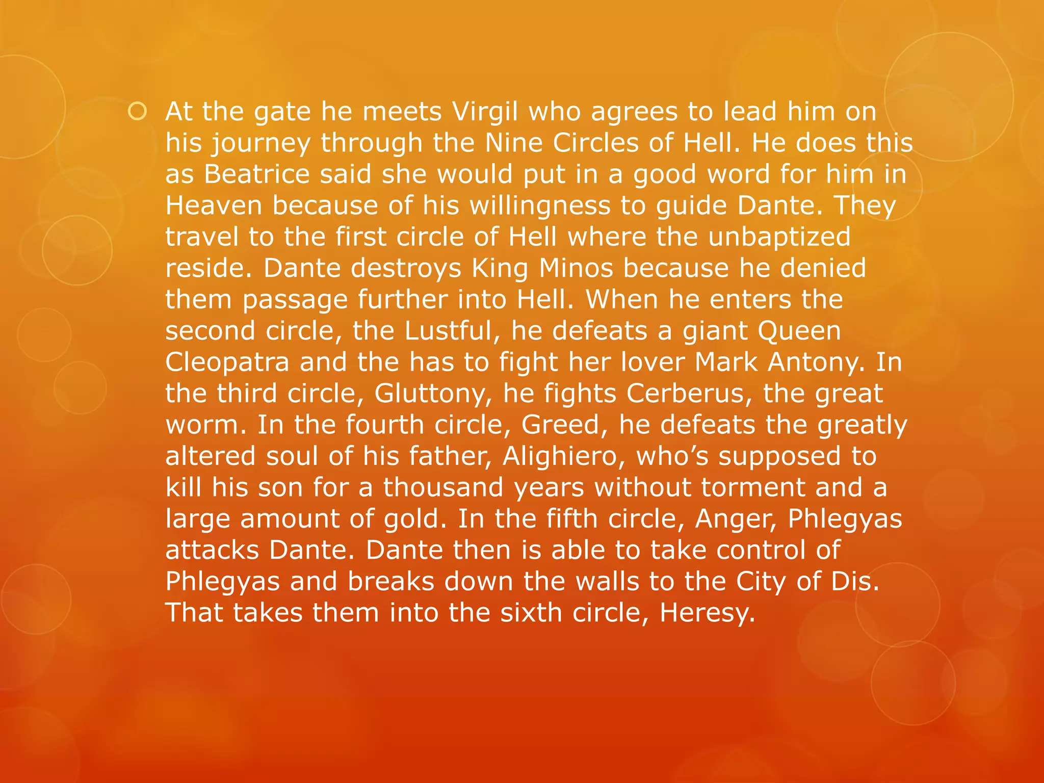 Dante's inferno | PPTX