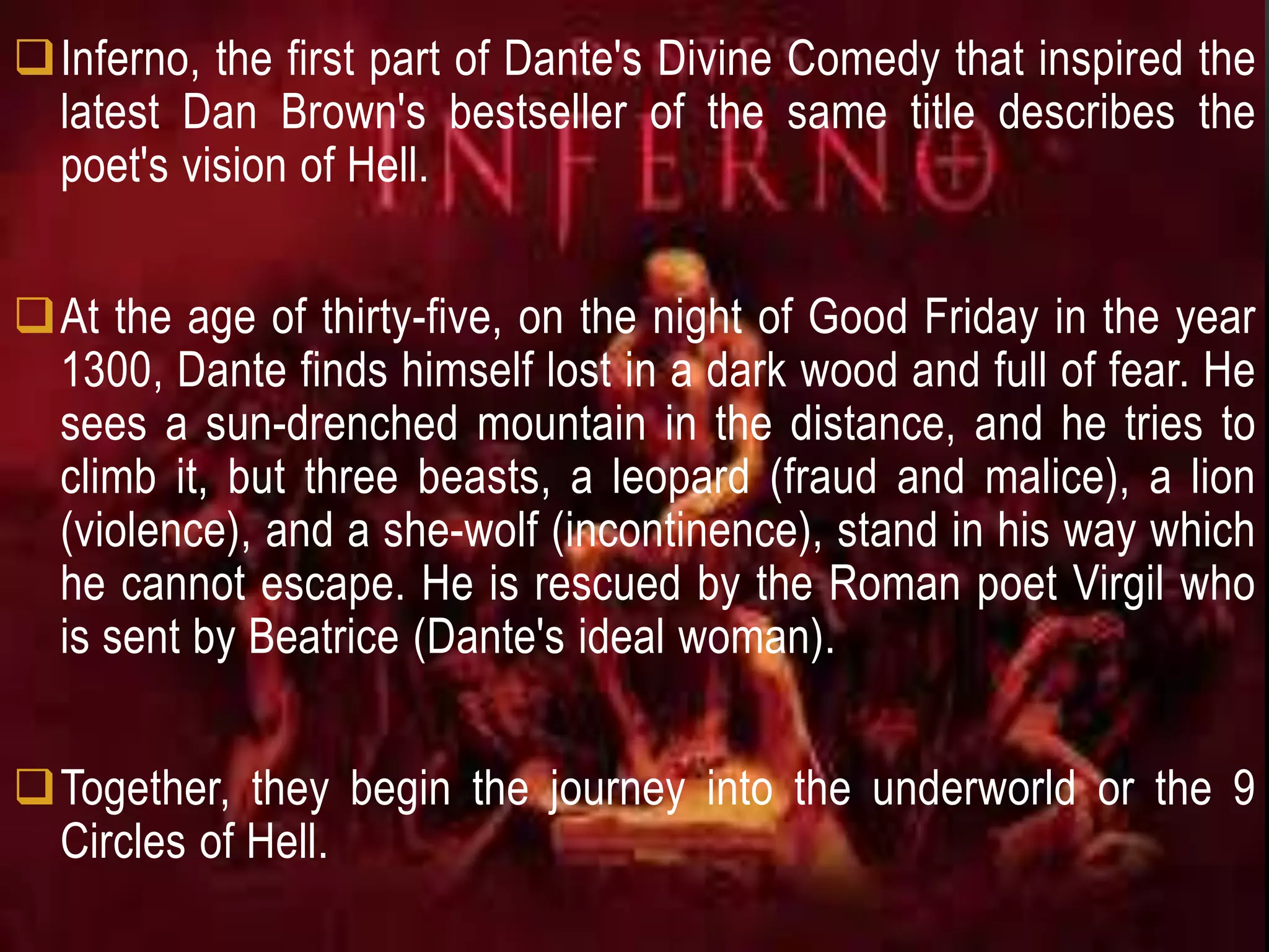Dante's inferno | PPTX