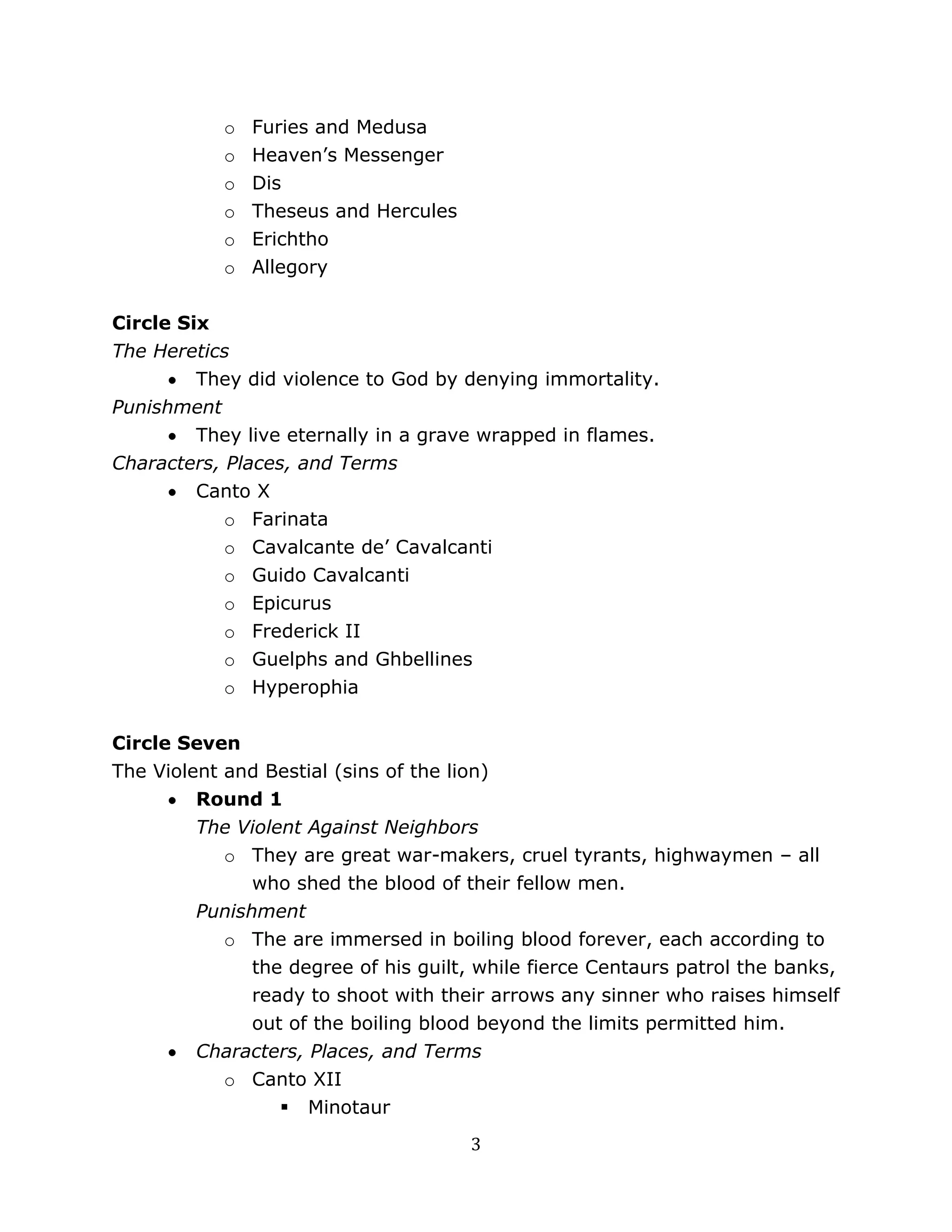 Dantes Inferno Study Guide | DOCX