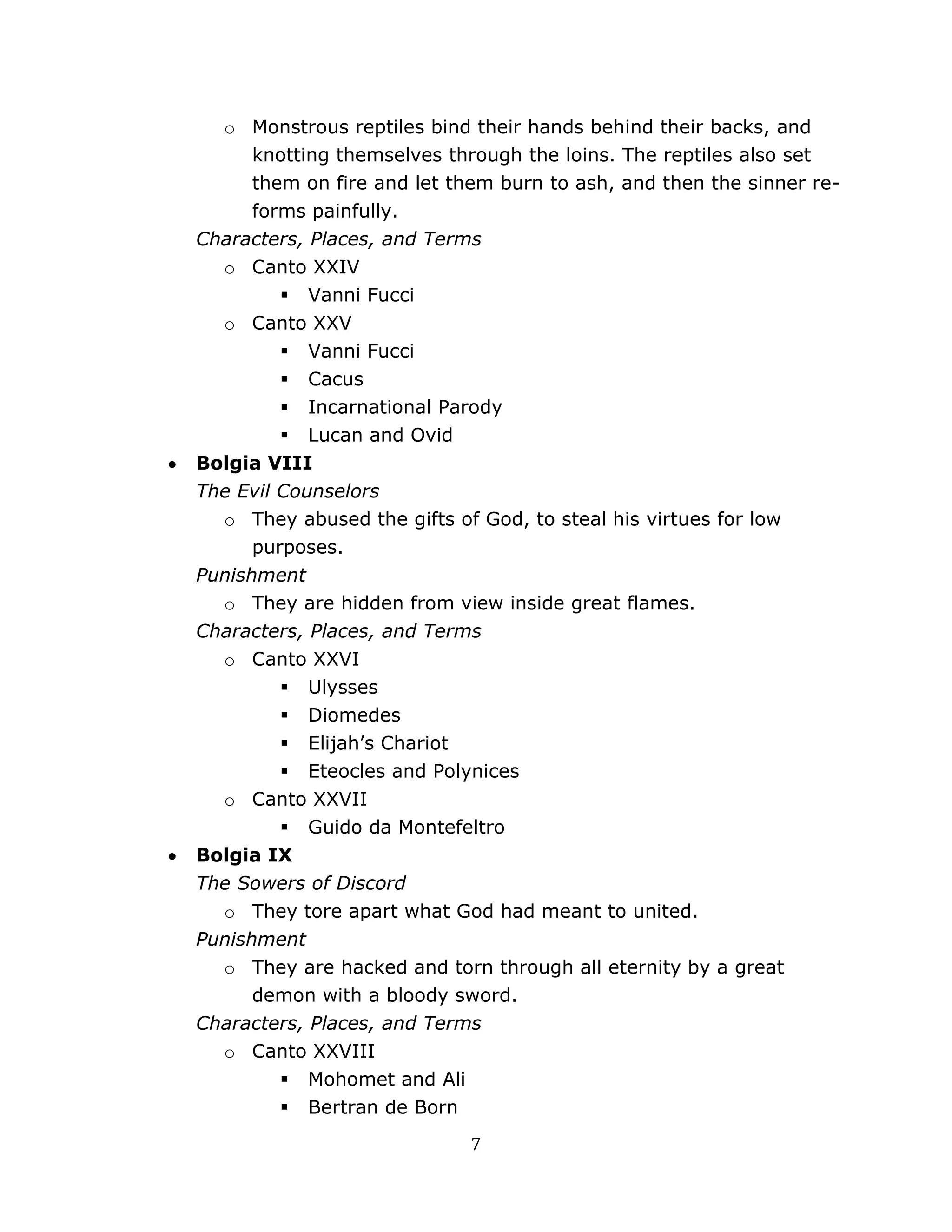 Dantes Inferno Study Guide | DOCX