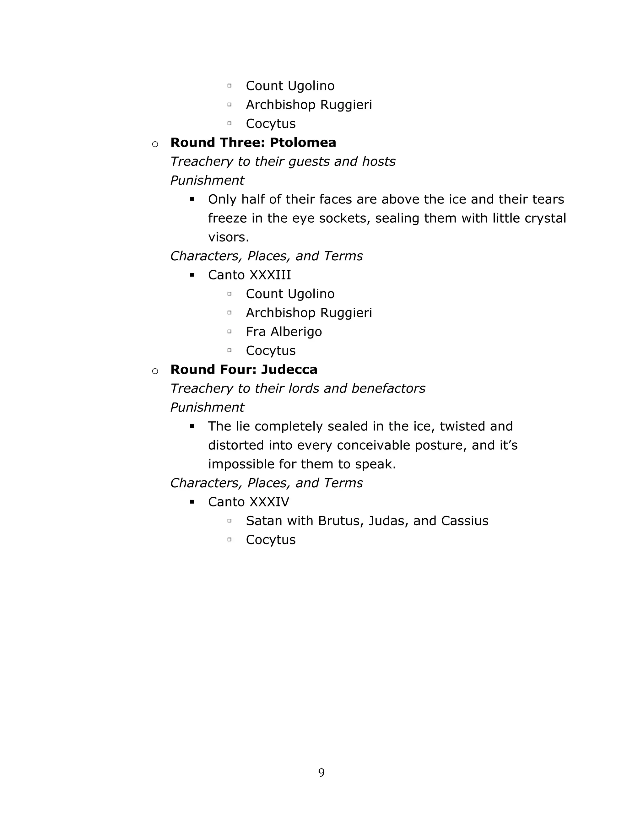 Dantes Inferno Study Guide | DOCX