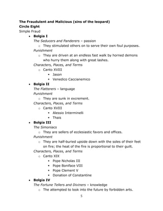 Dantes Inferno Study Guide | DOCX