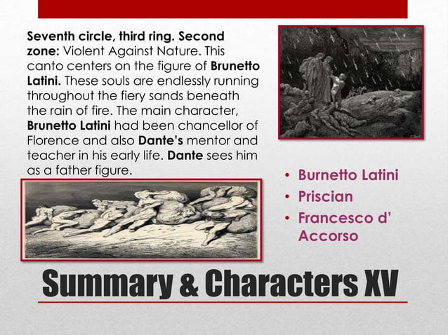 Dante's Inferno Canto XV & XXXl | PPT