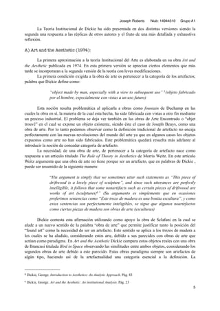Danto. que es el arte. filosofia del arte | PDF
