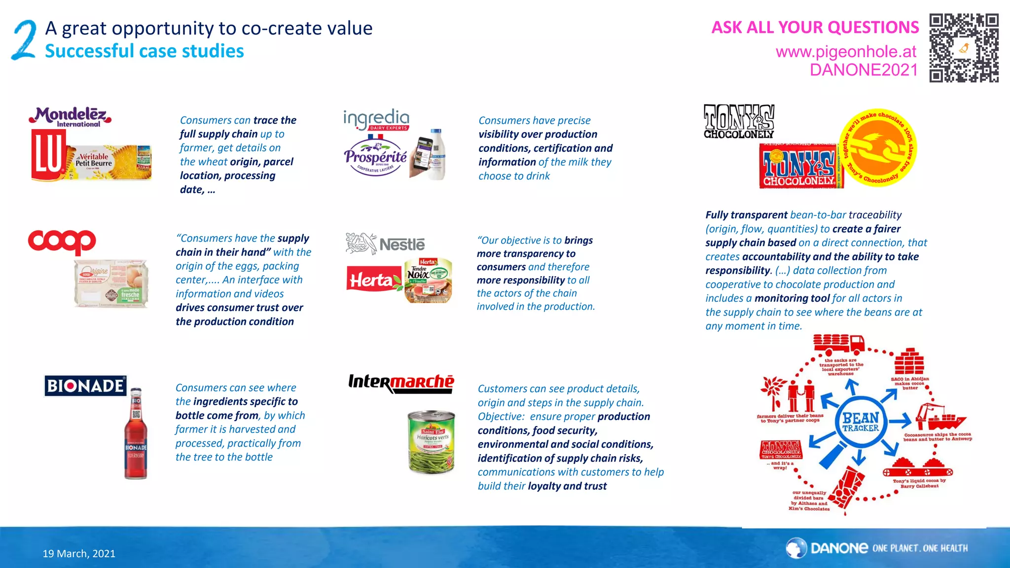 Danone Fruit Supply Chain Mapping via Transparency-One Platform | PPT