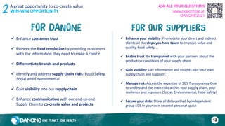 Danone Fruit Supply Chain Mapping via Transparency-One Platform | PDF