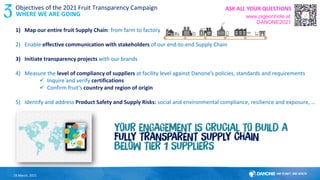 Danone Fruit Supply Chain Mapping via Transparency-One Platform | PDF