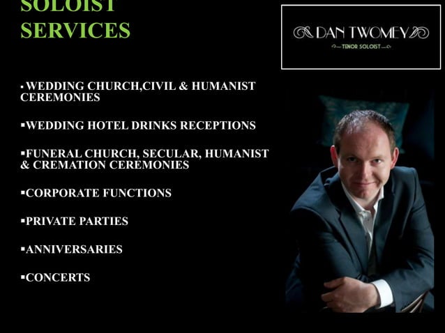 Dan twomey tenor soloist presentation | PPT