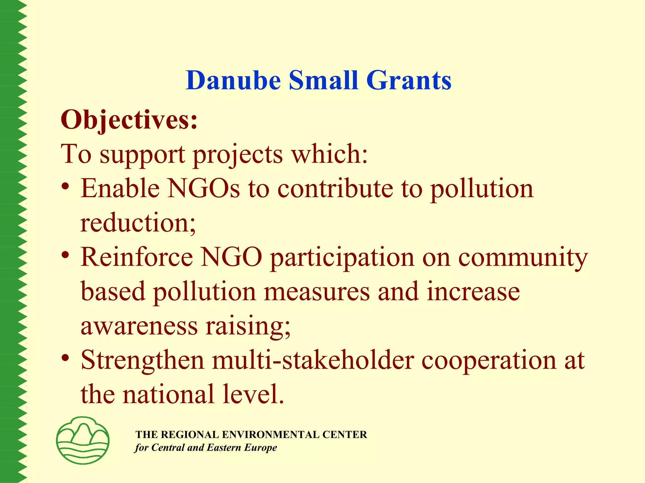 Danube Small Grants: Presentation | PPT