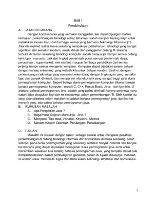 Makalah Perulangan Java | PDF