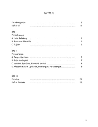 Makalah Perulangan Java | PDF